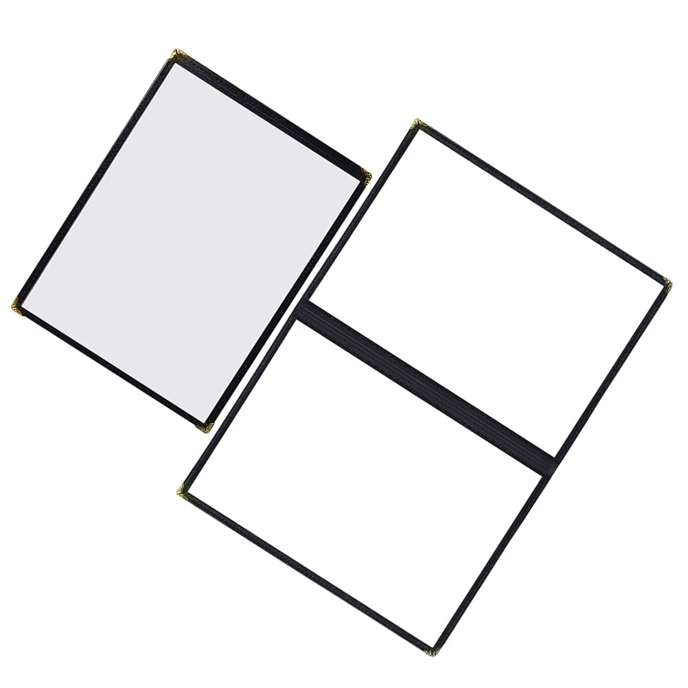 2 Pcs Recipe Folder Menu Cover Binder A4 Folders Formula Pvc - Walmart.com