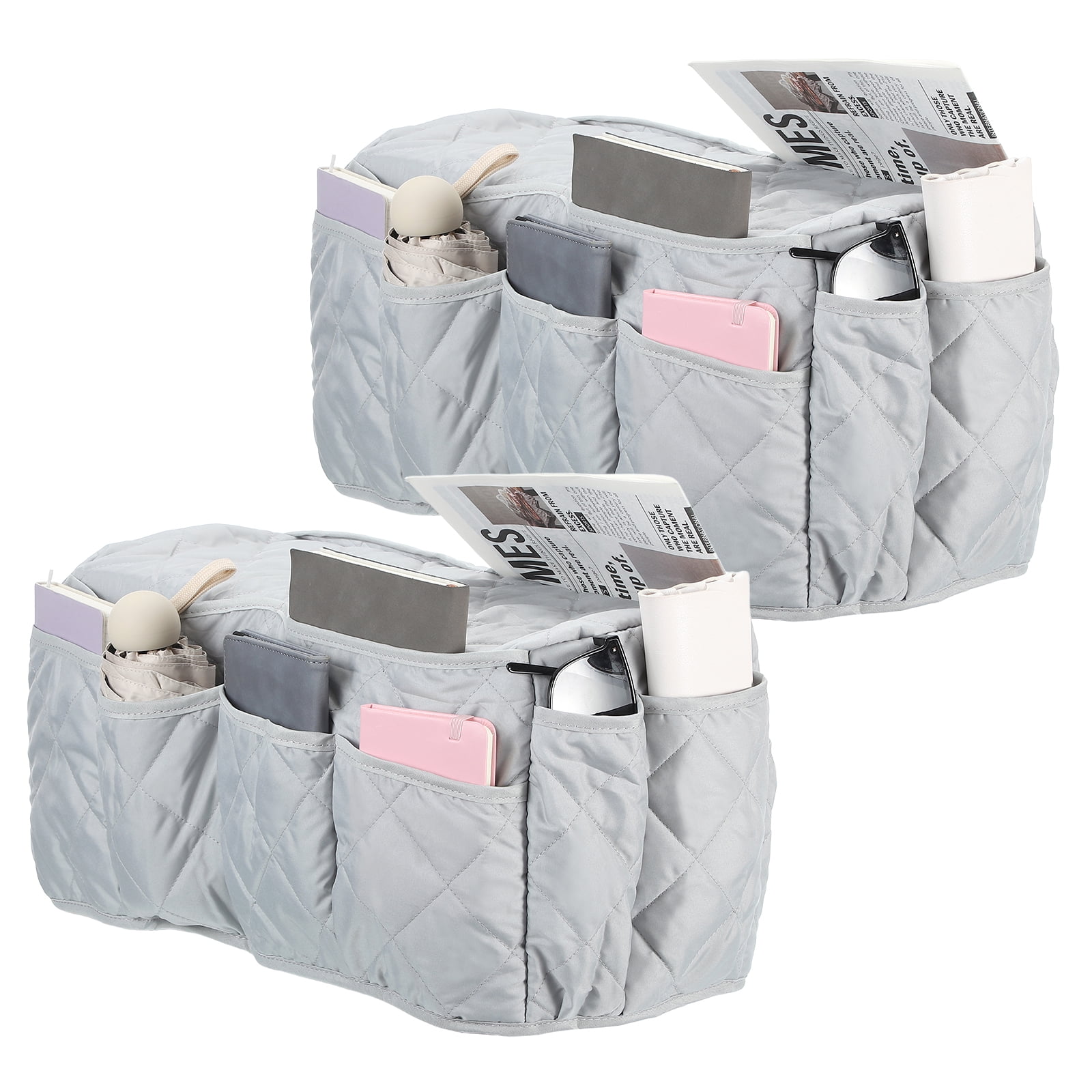 2 Pcs Recliner Armchair Caddy, Couch Armrest Organizer with 14 Pockets ...