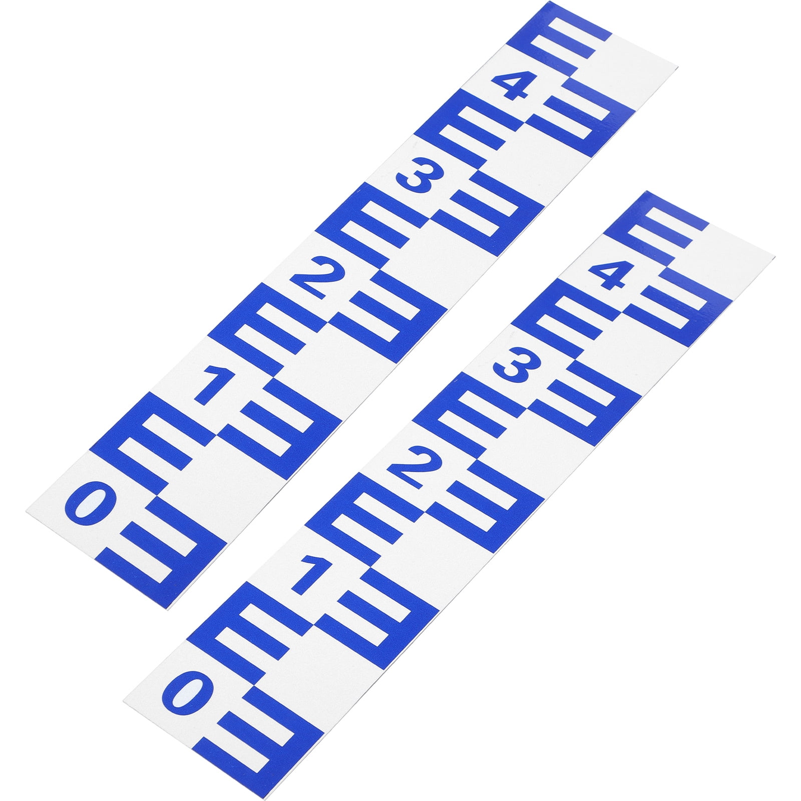 2 Pcs Reflective Corrosion-resistant Water Level Scale Stickers Pond ...