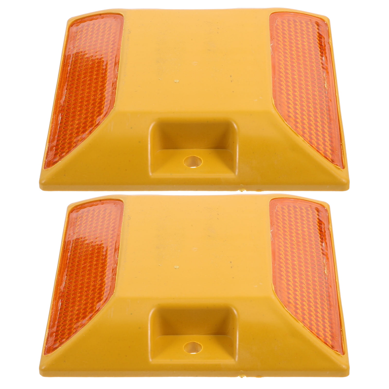 2 Pcs Reflective Plastic Road Signs Cast Aluminum - Walmart.com