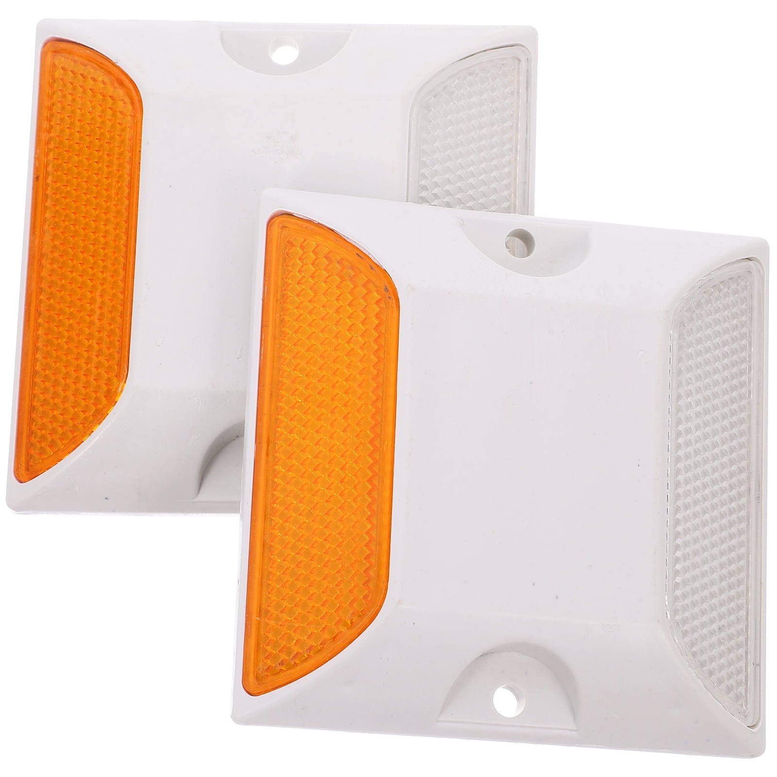 2 Pcs Reflective Road Signs Driveway Reflector Cast Aluminum All Steel ...