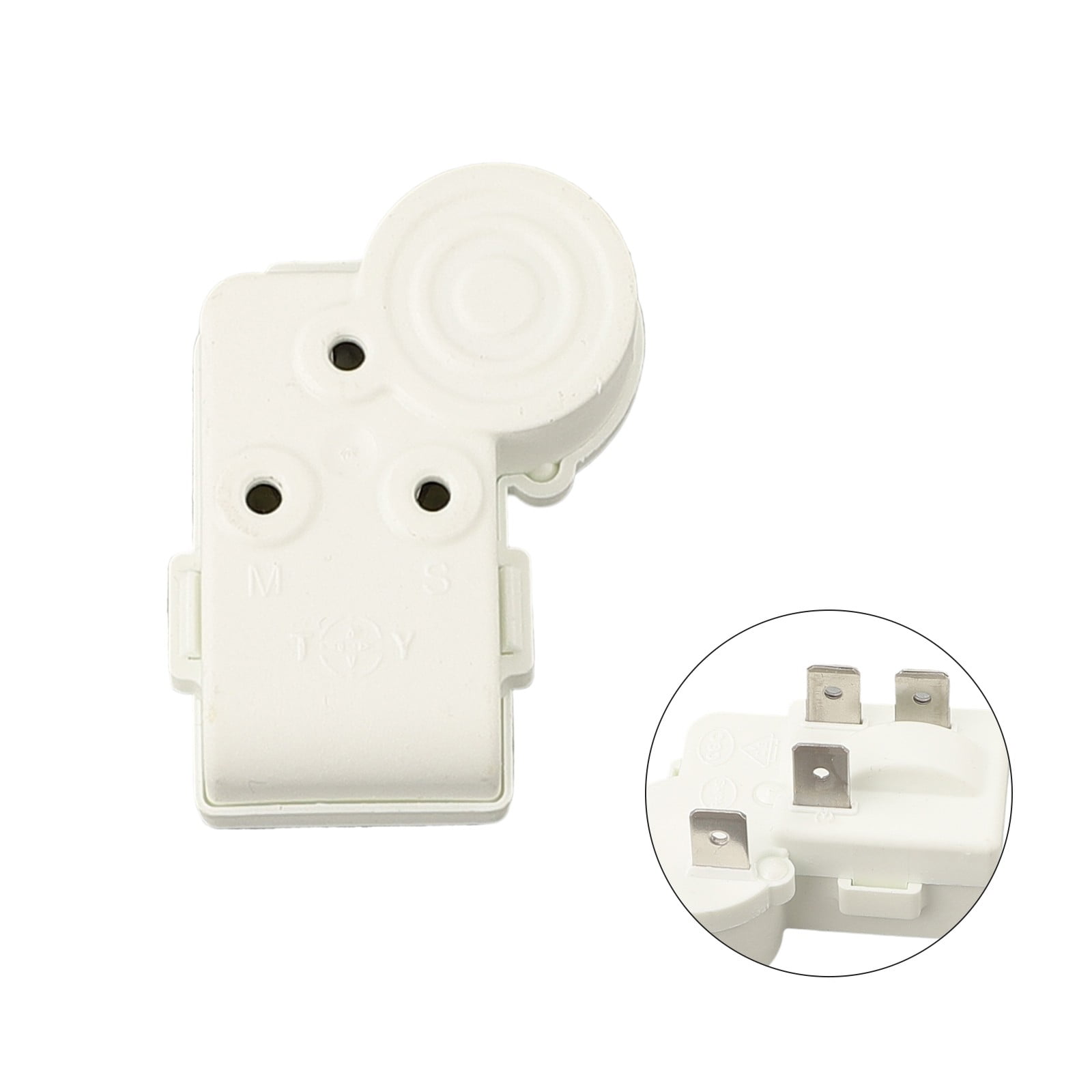 2 Pcs Refrigerator Compressor Overload Protector PTC Starter Relay ...