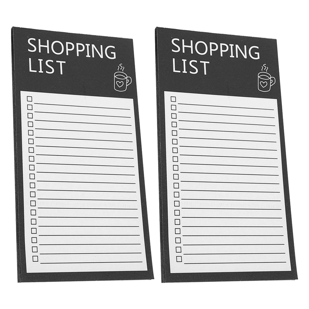 2 Pcs Refrigerator List Pad Magnet Grocery for Fridge Shopping ...
