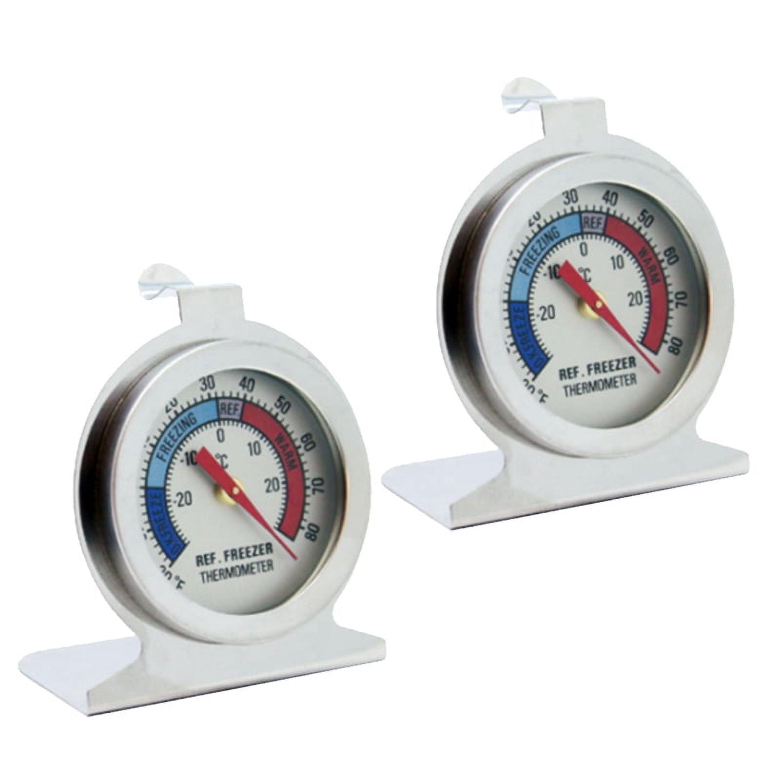 2 Pcs Refrigerator Thermometer 20℃-20℃/-20℉-80℉ Fridge Analog Large ...