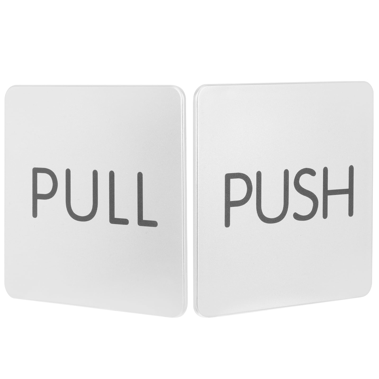 2pcs Pull Push Door Signs for Entrance Door with Stick on Design ...
