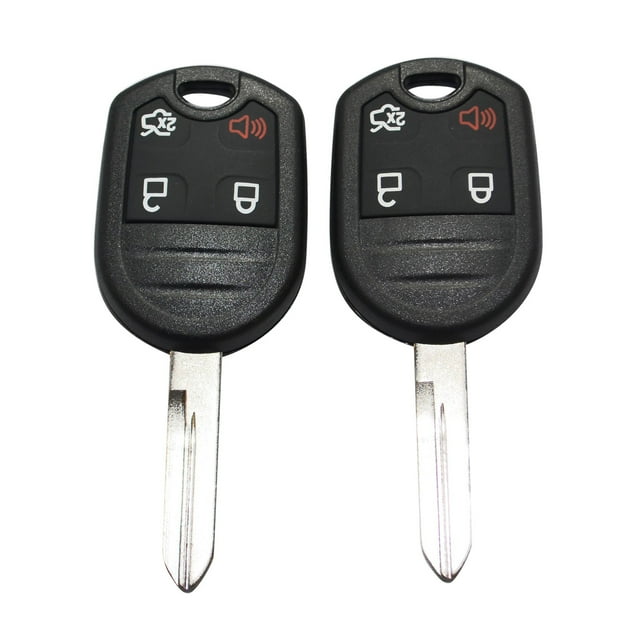 2 Pcs Replacement Key Keyless Entry Combo Uncut Remote Head Ignition ...