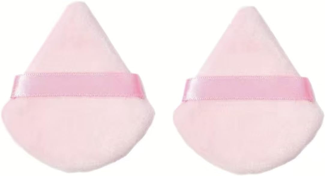 2 Pcs Reusable Triangle Powder Puffs for Pressed & Loose Powder, Make ...