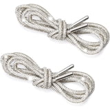 2 Pcs Rhinestone Round Shoe Laces, 47in Bling Bling Crystal Rhinestone ...