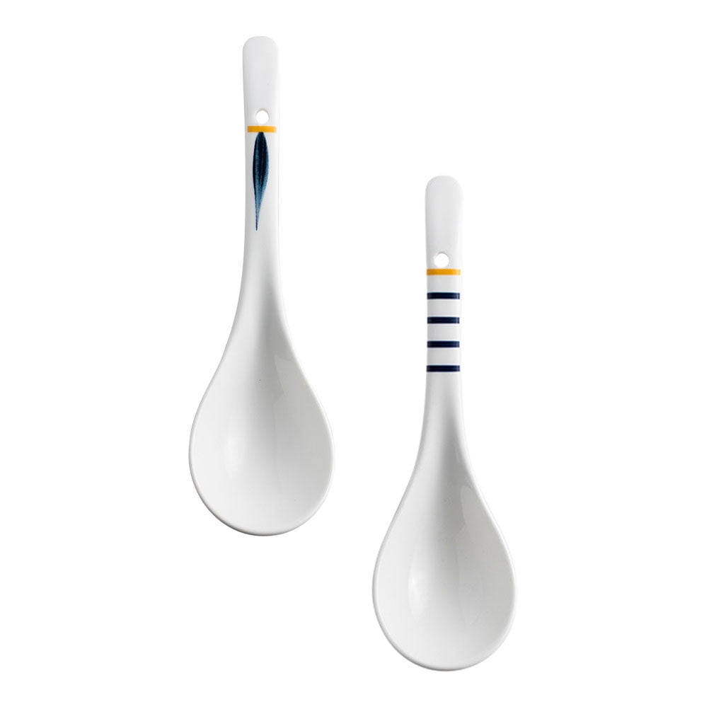 2 Pcs Soup Serving Spoons Rice Ladle Household Kitchen Scoop - Walmart.com