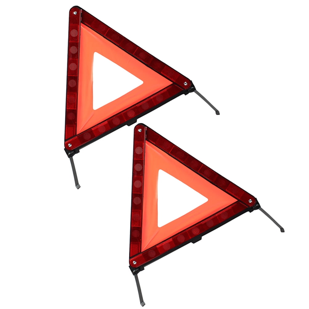 2 Pcs Road Safety Warning Sign Triangle Warning Sign Warning Triangle ...