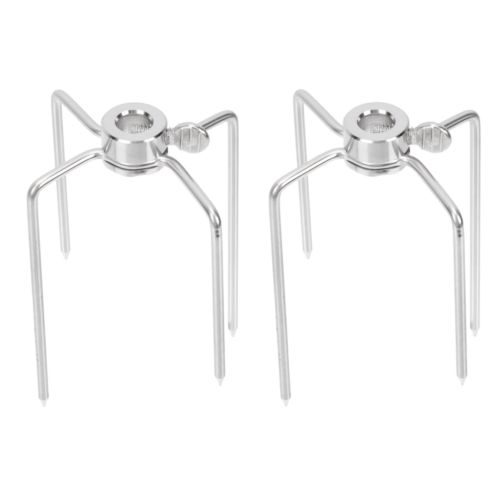 2 Pcs Roast Chicken Forks Rotisserie Spit Rod Cooking Kits Grill Basket ...