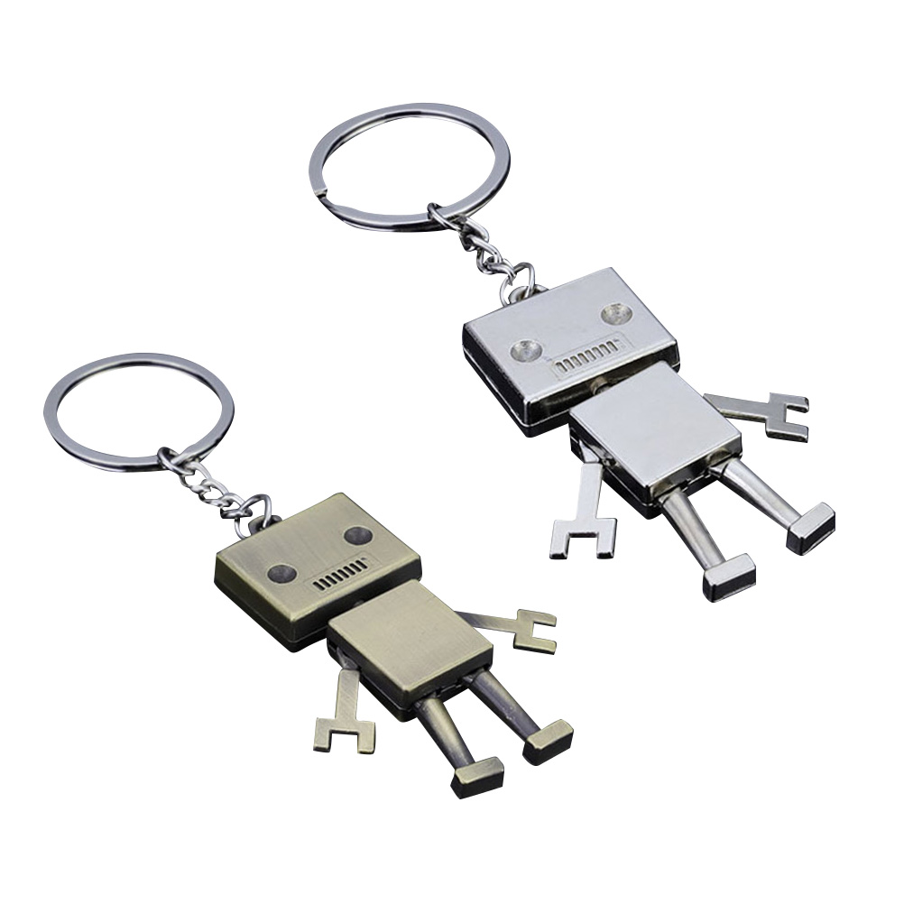 2 Pcs Robot Keyring Chains Lover Gift Keychain Man - Walmart.com