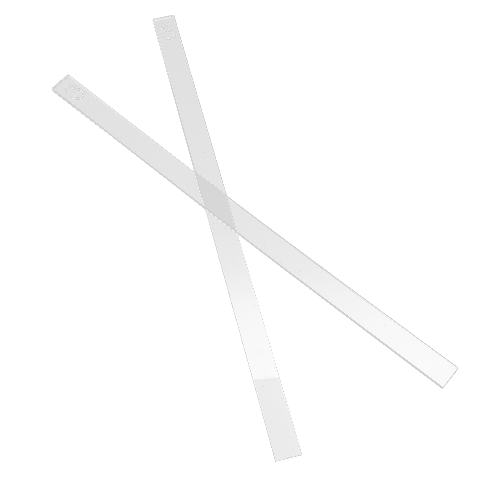 2 Pcs Rolling Pin Guide Guides for Thickness Transparent - Walmart.com