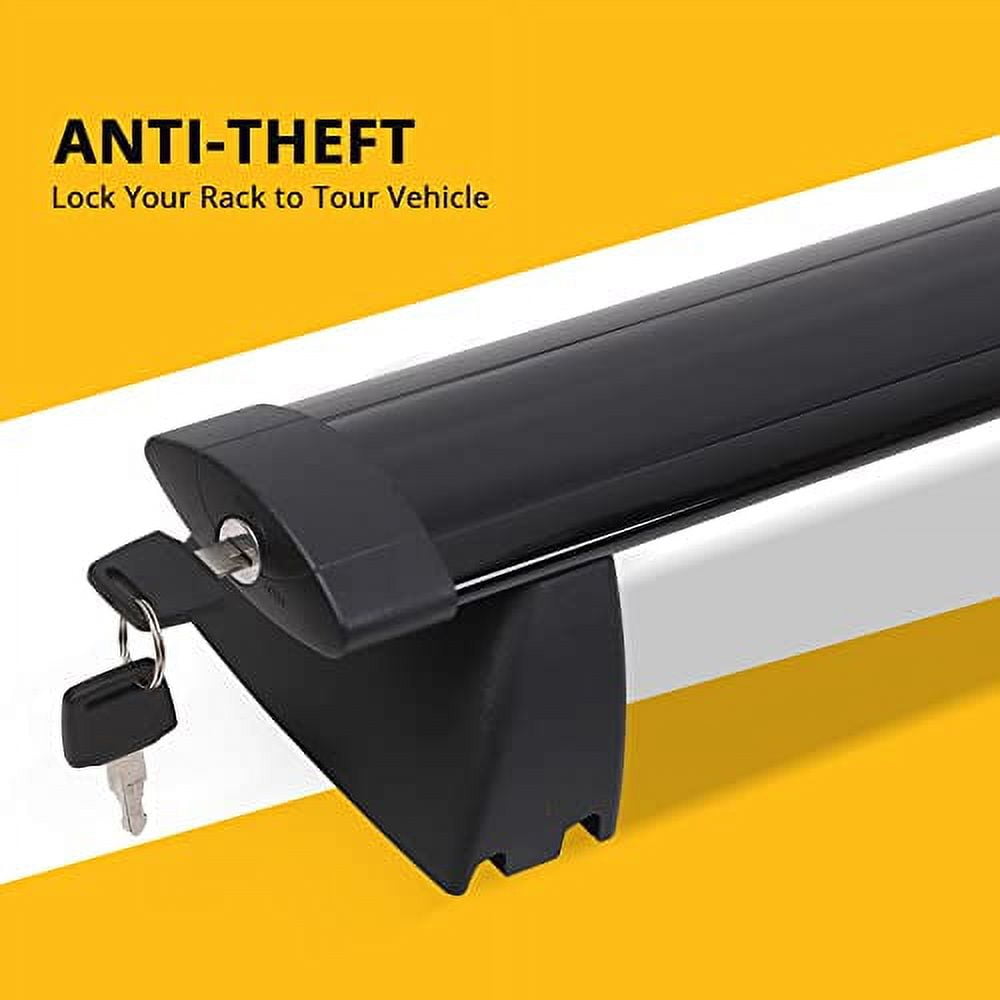 2 Pcs Roof Rack Cross Bars for 2011-2021with Grooved Side Rails ...