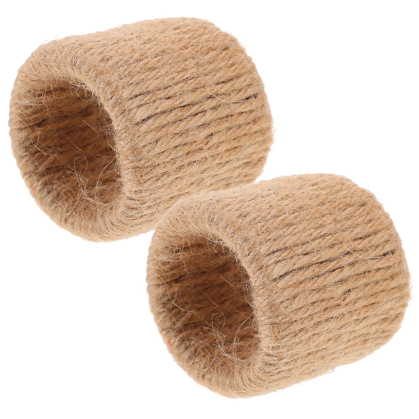 2 Pcs Rope Braided Dinner Ring Candles Napkin Holder Rope Napkin Ring ...