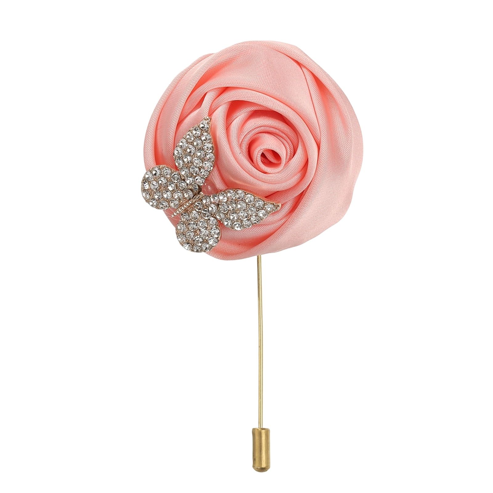 2 Pcs Rose Lapel Pin for Men Suits, Men Cloth Rose Flower Brooch Pin ...