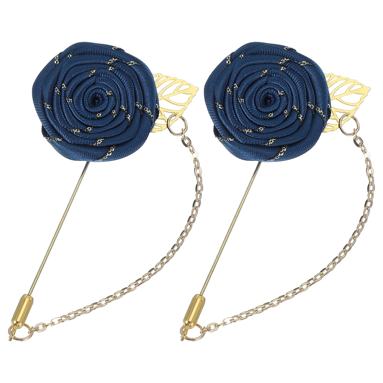 2 Pcs Rose Lapel Pin for Men Suits, Men Cloth Rose Flower Brooch Pin ...