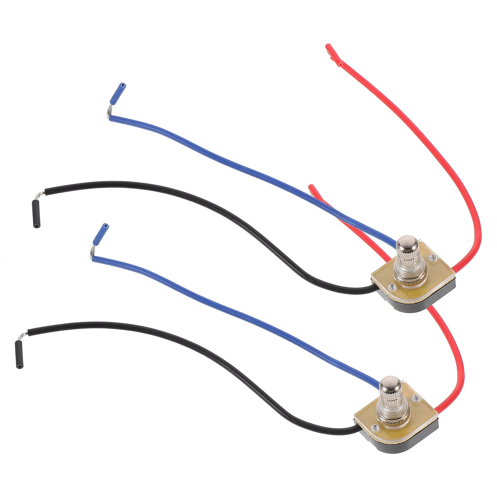 2 Pcs Rotary Switch Turn-knob Golden Switch Lamp Switch Desk Lamp Turn ...