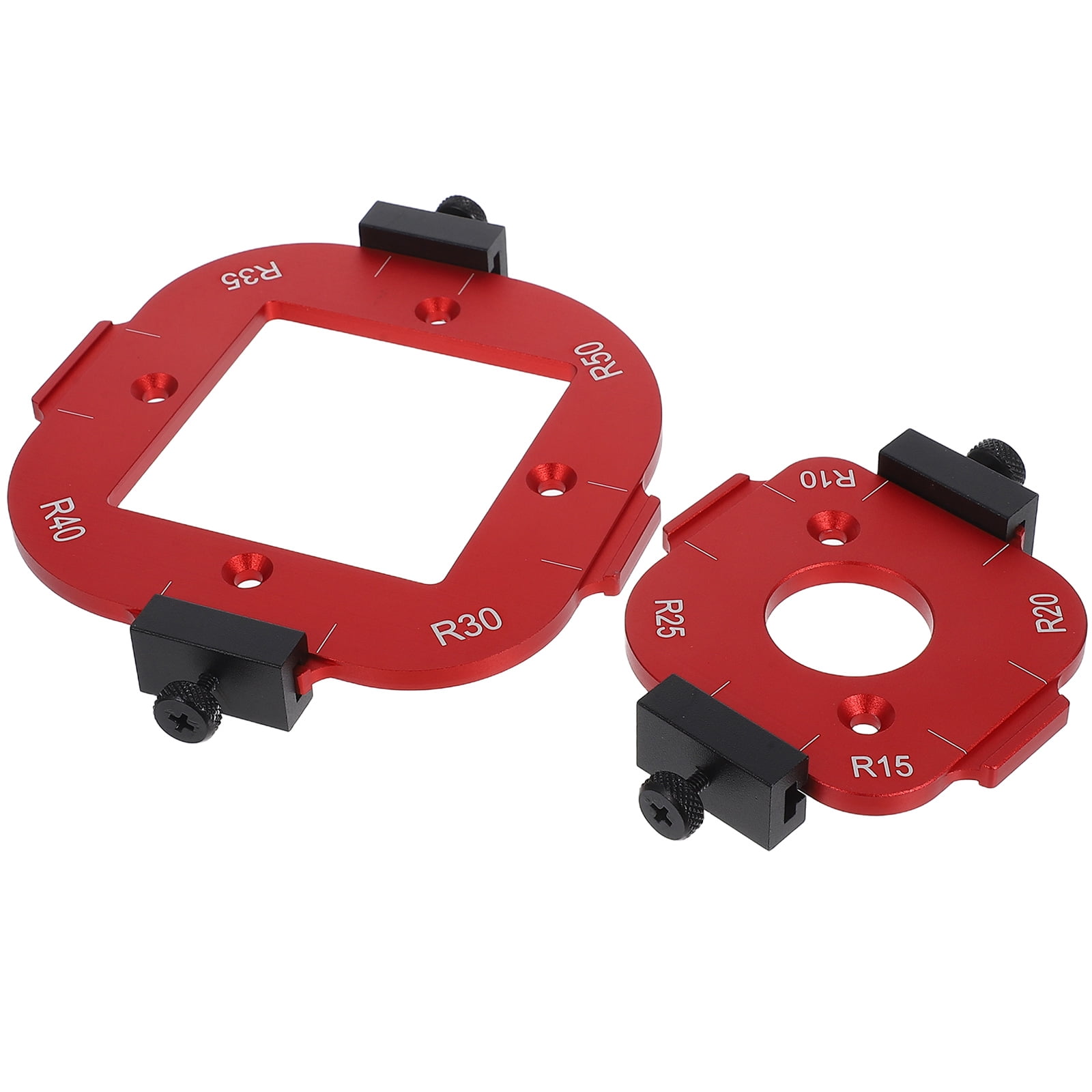 2 Pcs Round Corner Punch Cutting Board Router Mold Fixture Red ...