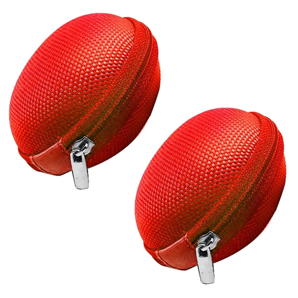 2 Pcs Round Earphone Carrying Case – Portable Mini Storage Pouch for ...