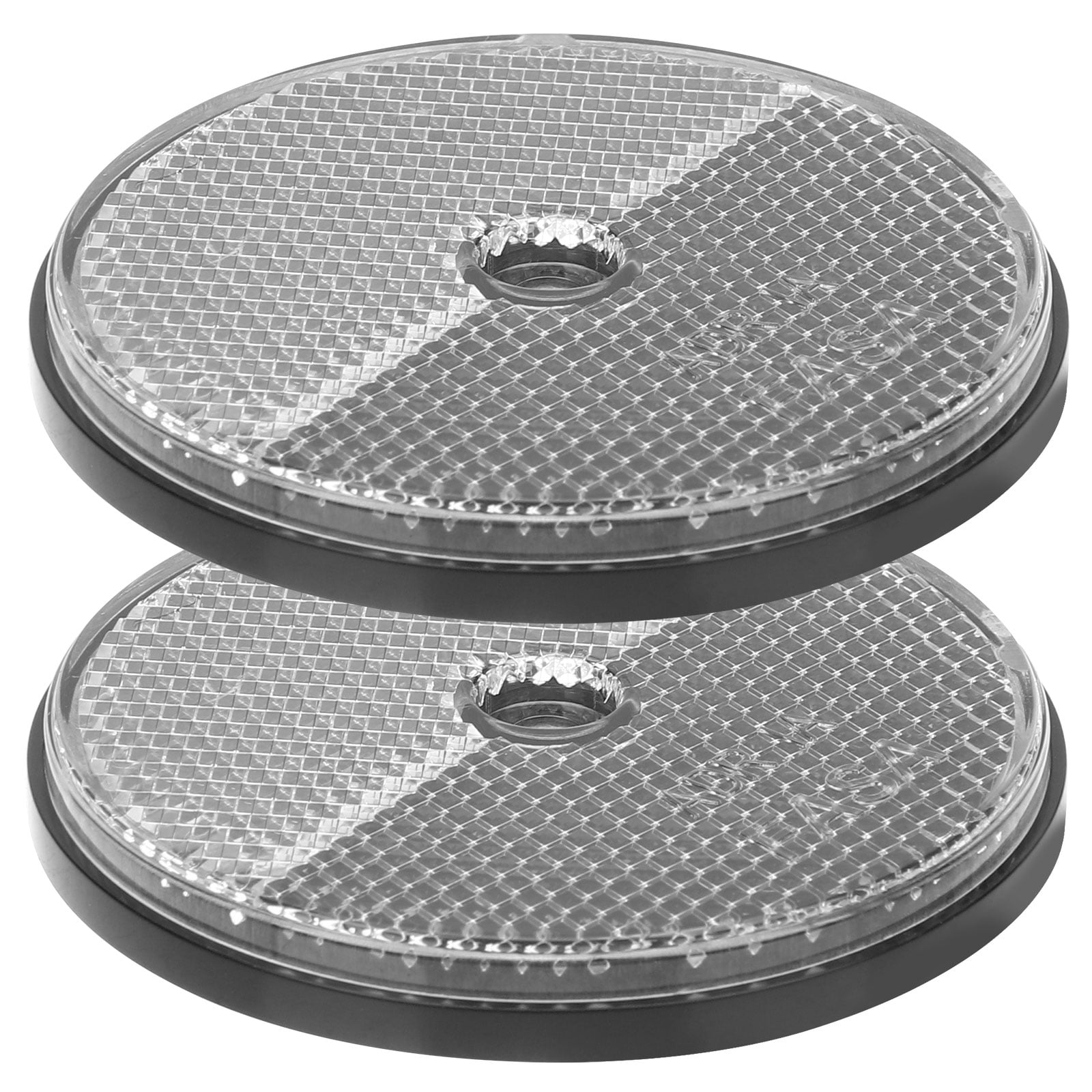 2 Pcs Round Reflector Reflectors for Driveway Motorcycle Trailer ...