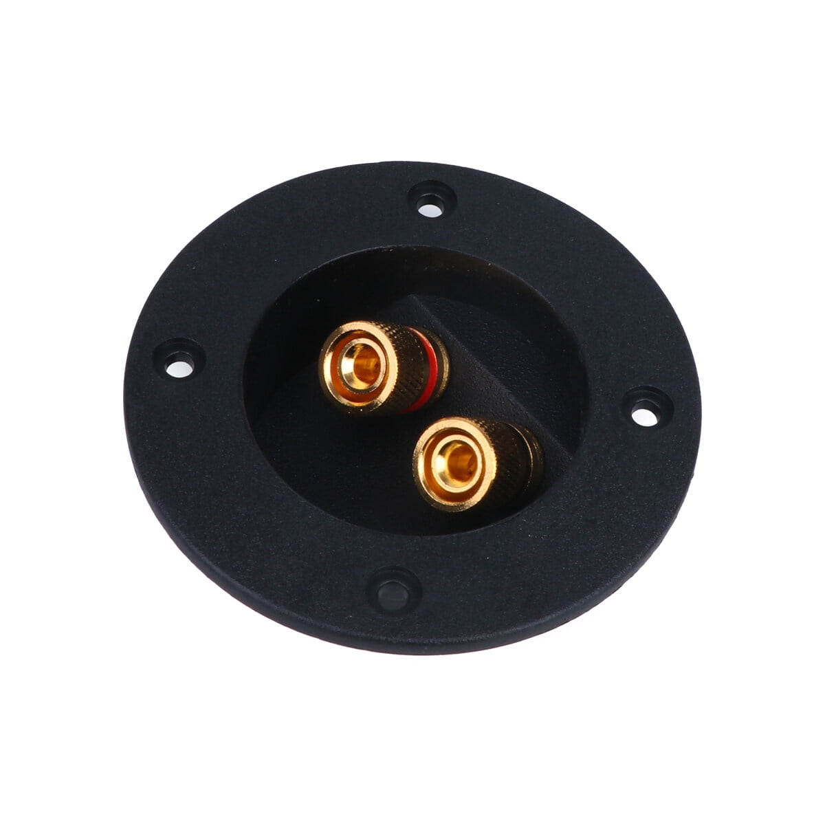 2 Pcs Round Terminal Connectors Speaker Binding Post Speakers Subwoofer ...