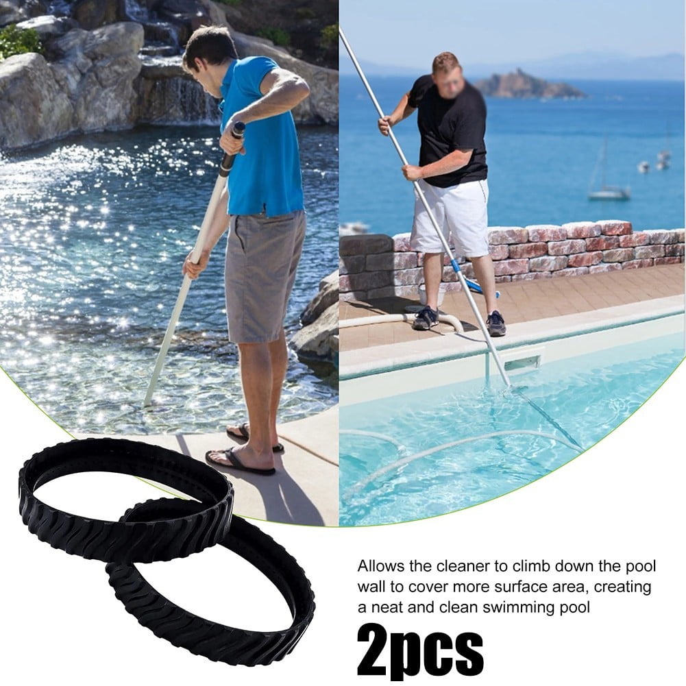 2 pcs Rubber Tire Pool Cleaner, Spare Part for Zodiac Wheel Track mx8 ...