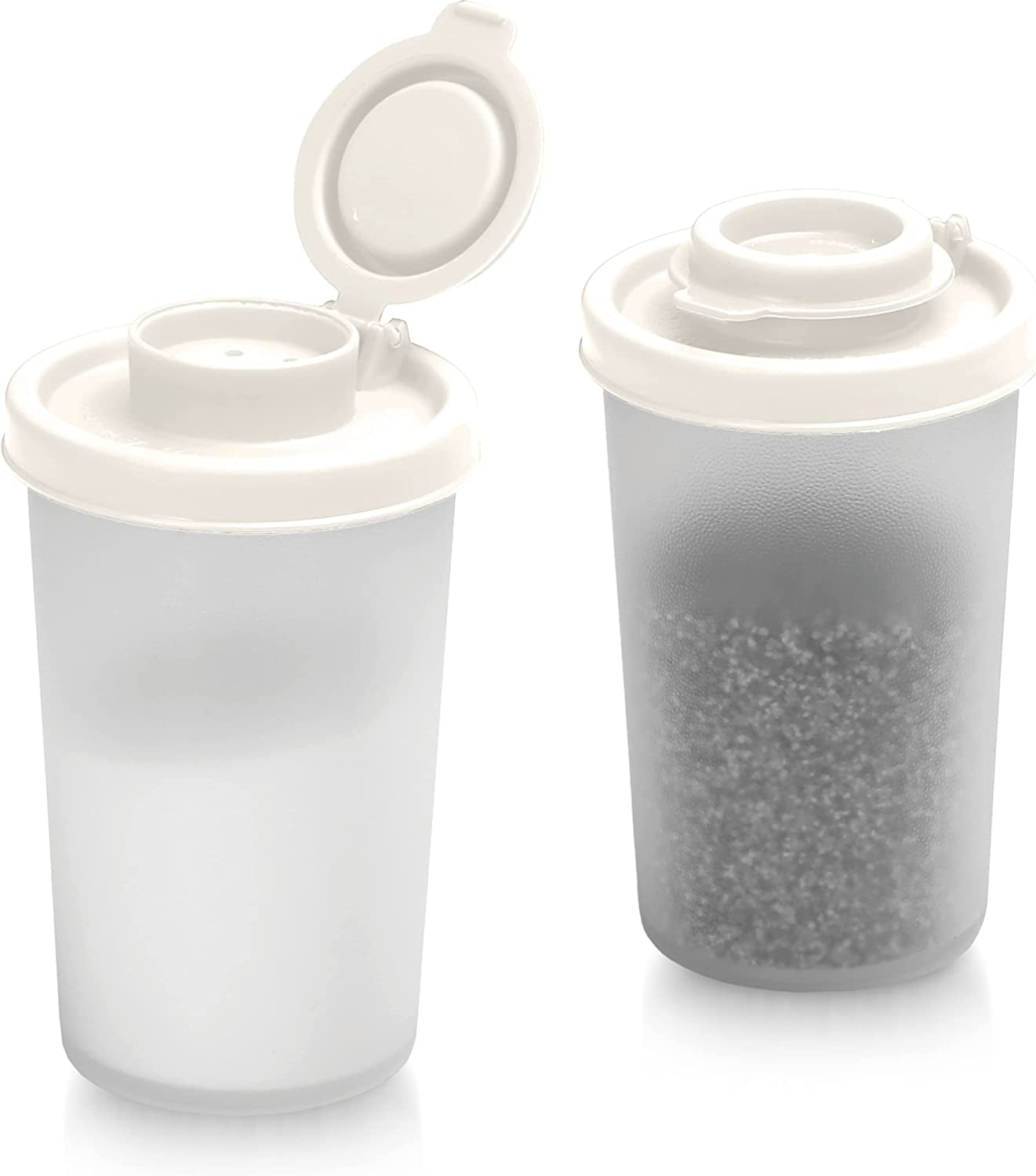 2 Pcs Salt Pepper Shakers Moisture Proof Set of Salt Shaker, Camping ...