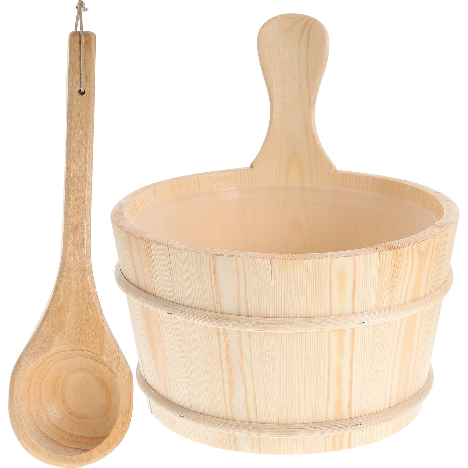 2 Pcs Dynamic Sauna Bucket with Ladle Handle Buckets Spoon Steampunk ...