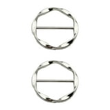 2 Pcs Scarf Ring and Slides for Scarves, Scarf Rings Clip Pin T Shirt ...