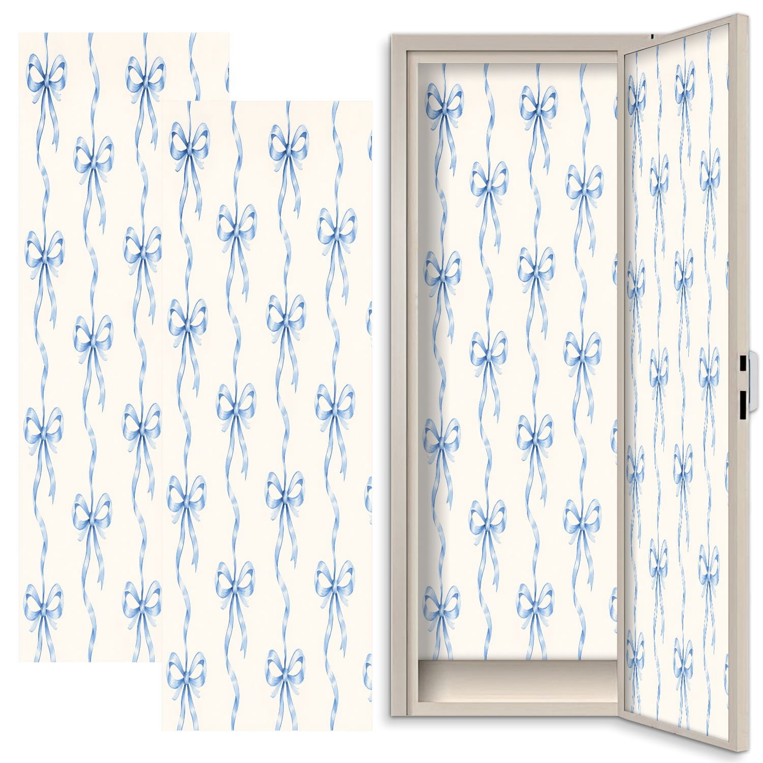 2 Pcs School Locker Magnetic Wallpaper 12" x 36" coquette flowers ...