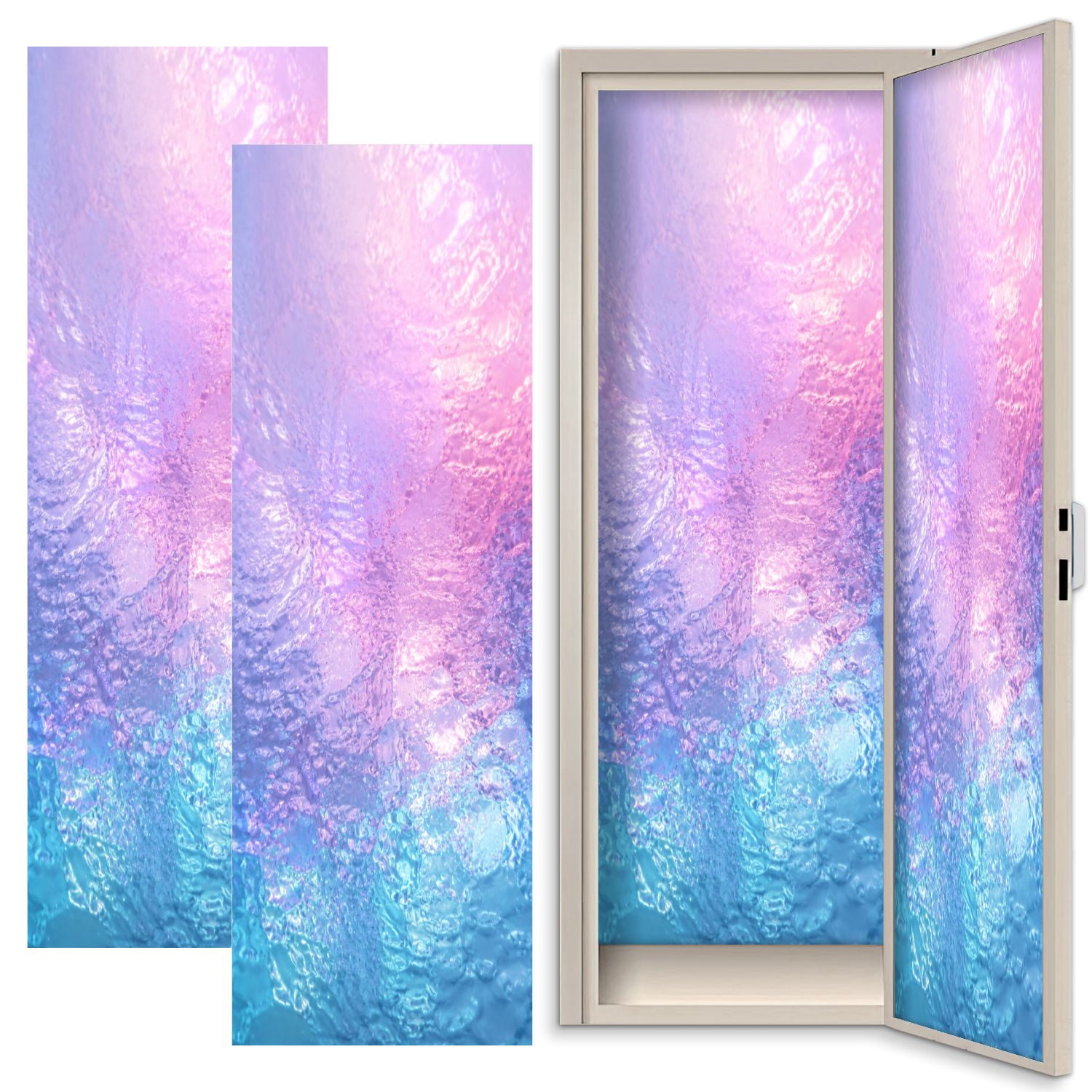 2 Pcs School Locker Magnetic Wallpaper 12" x 36" l iridescent Gradient ...