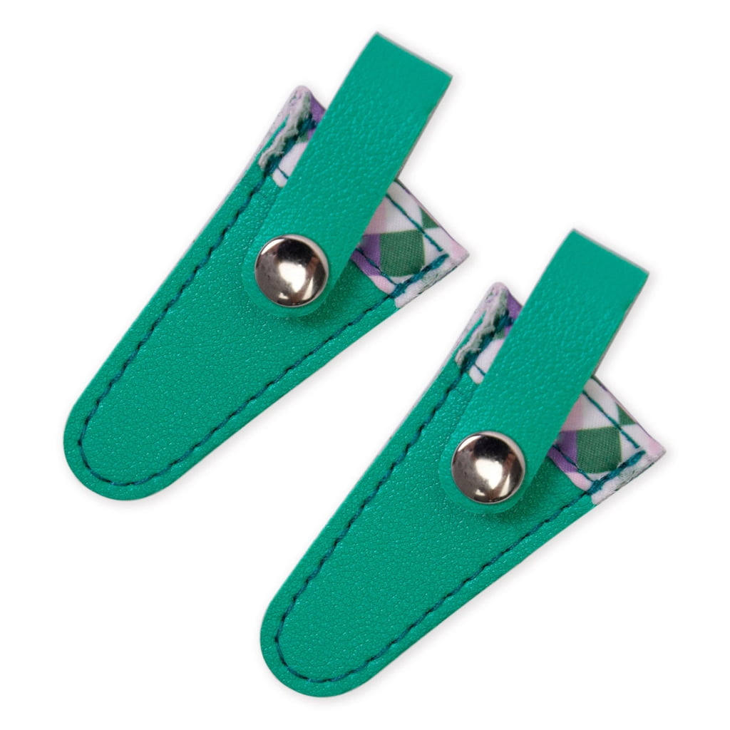 2 Pcs Scissor Tip Covers PU Leather Scissor Sheath Color Lattice ...