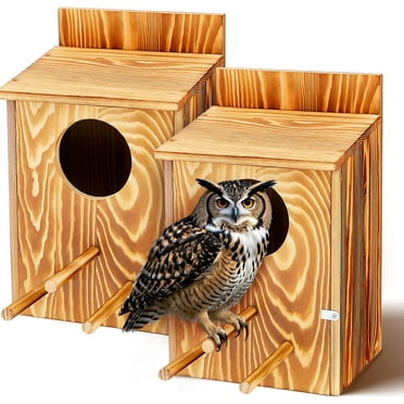 WoodLink Flicker Birdhouse 2.5" Hole Nesting Box for Flickers, Owls ...