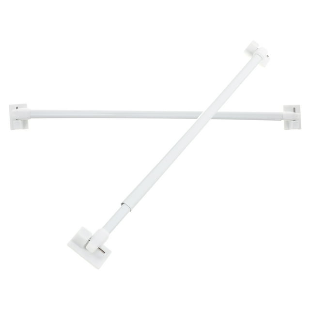 2 Pcs Screen Rod Curtain Rods for Windows Sheer Curtains Pants Hangers ...