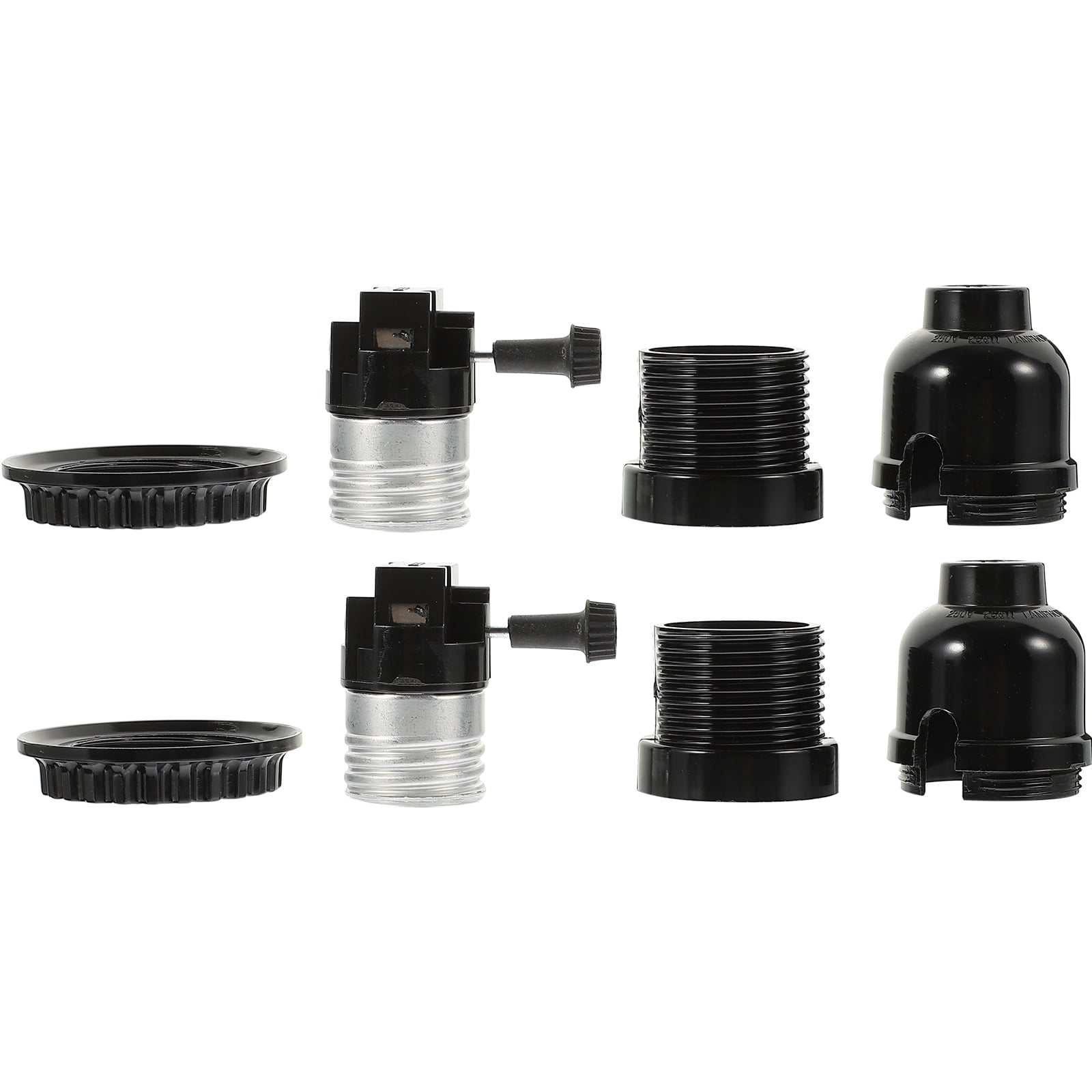 2 Pcs Screw Light Socket Lamp Sockets and Parts Edison Bulbs USB ...