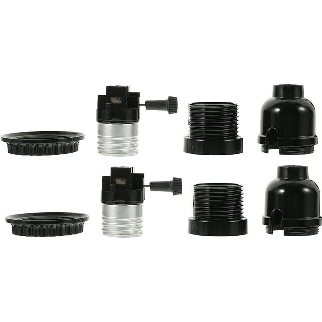 2 Pcs Screw Light Socket Lamp Sockets and Parts Edison Bulbs USB ...