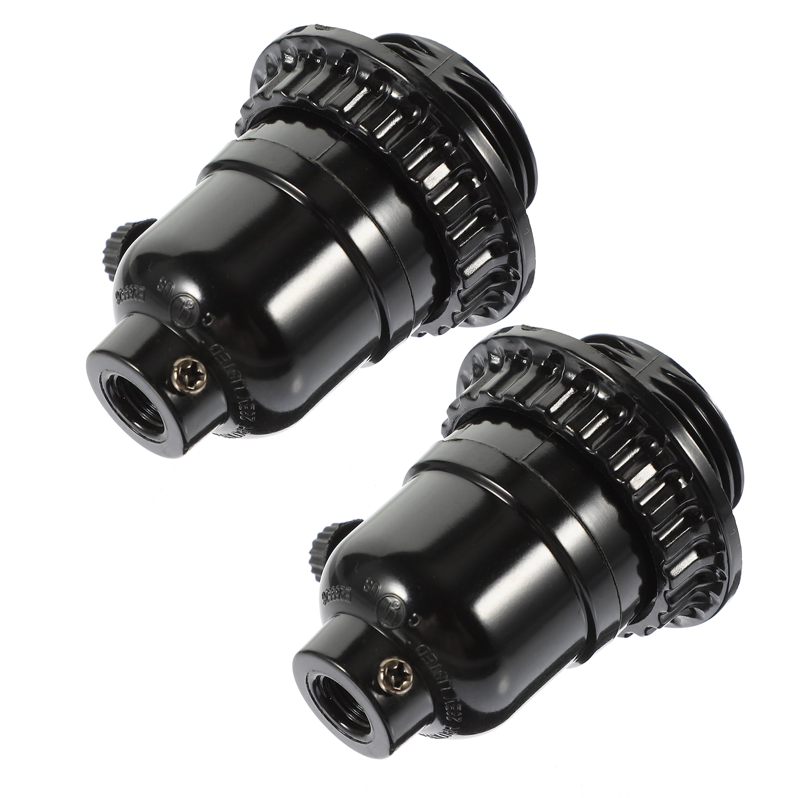 2 Pcs Screw Light Socket Lamp USB Outlet E27 Chandelier Holder Knob ...