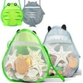 2 Pcs Sea Shell Bag for Kids, Shell Collecting Picking Up Holding Mesh ...