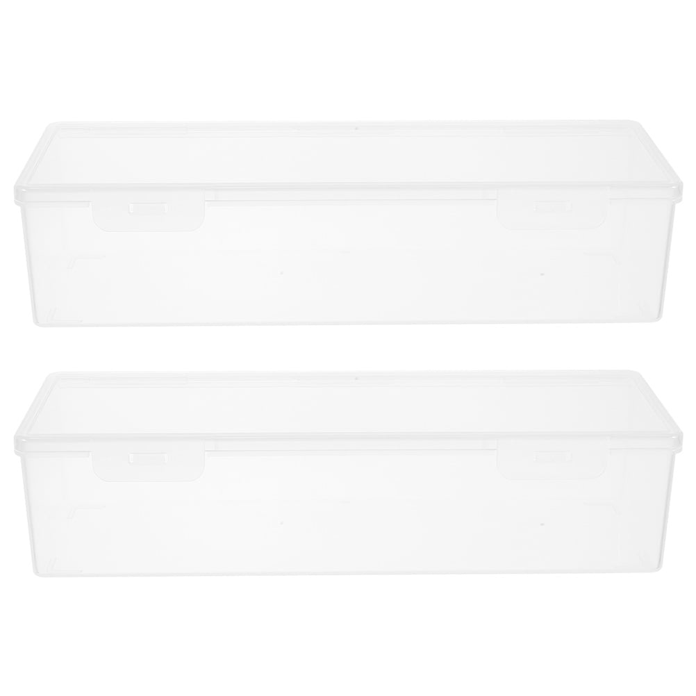 2 Pcs Sealed Crisper Fridge Bakery Boxes Organizers Food Keepers Fruit ...