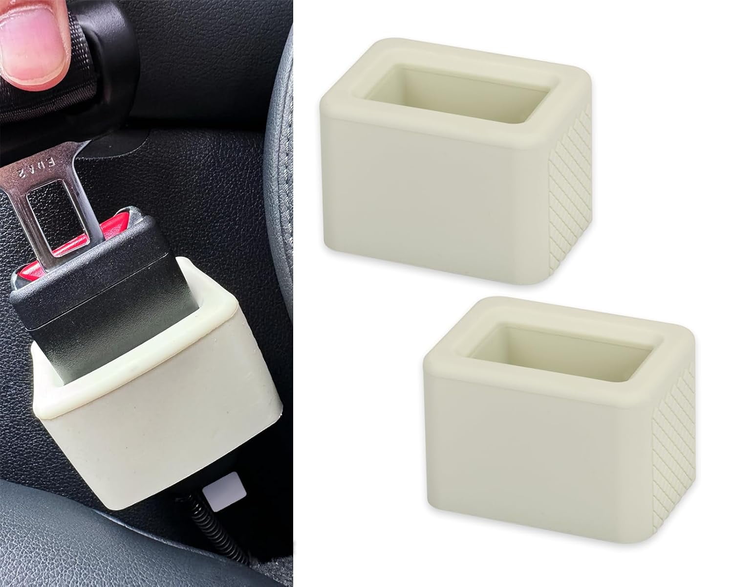 2 Pcs Seat Belt Holder Universal Easy Access Seatbelt Accessories ...