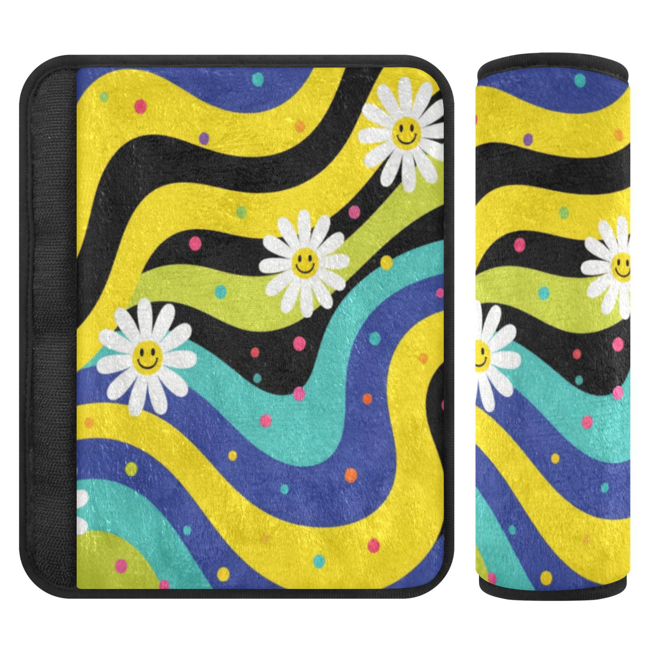 2 Pcs Seat Belt Strap Covers Pad for Car Soft Flannel Car Seat Belt ...