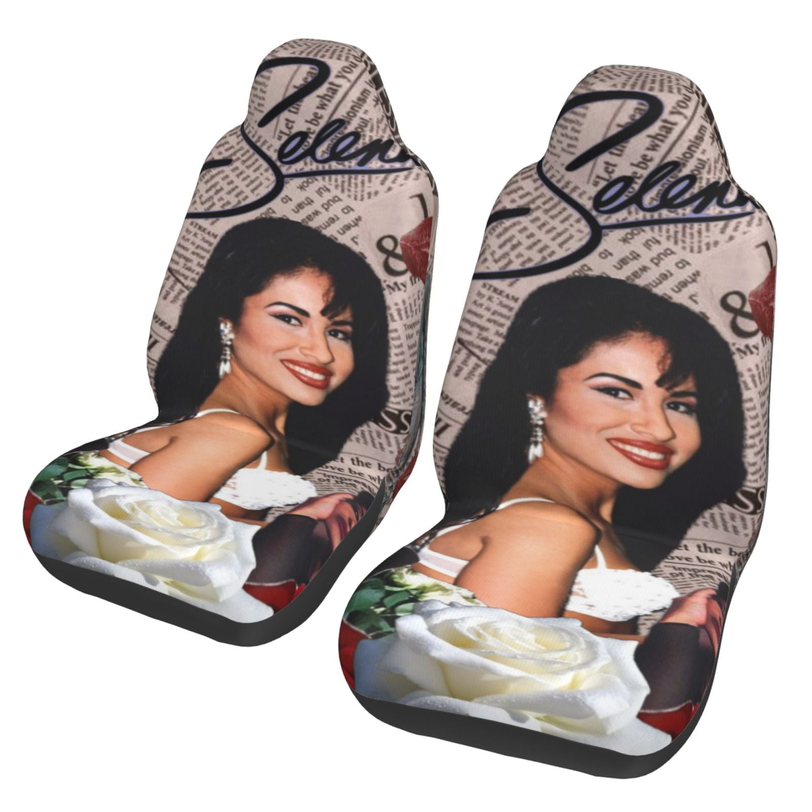 2 Pcs Selena Quintanilla Cute Car Seat Covers Vehicle Seat Protector ...