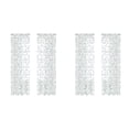 2 Pcs Semi Sheer Voile Drapes 78.74 x 55.13 Inch for Living Room, Linen ...