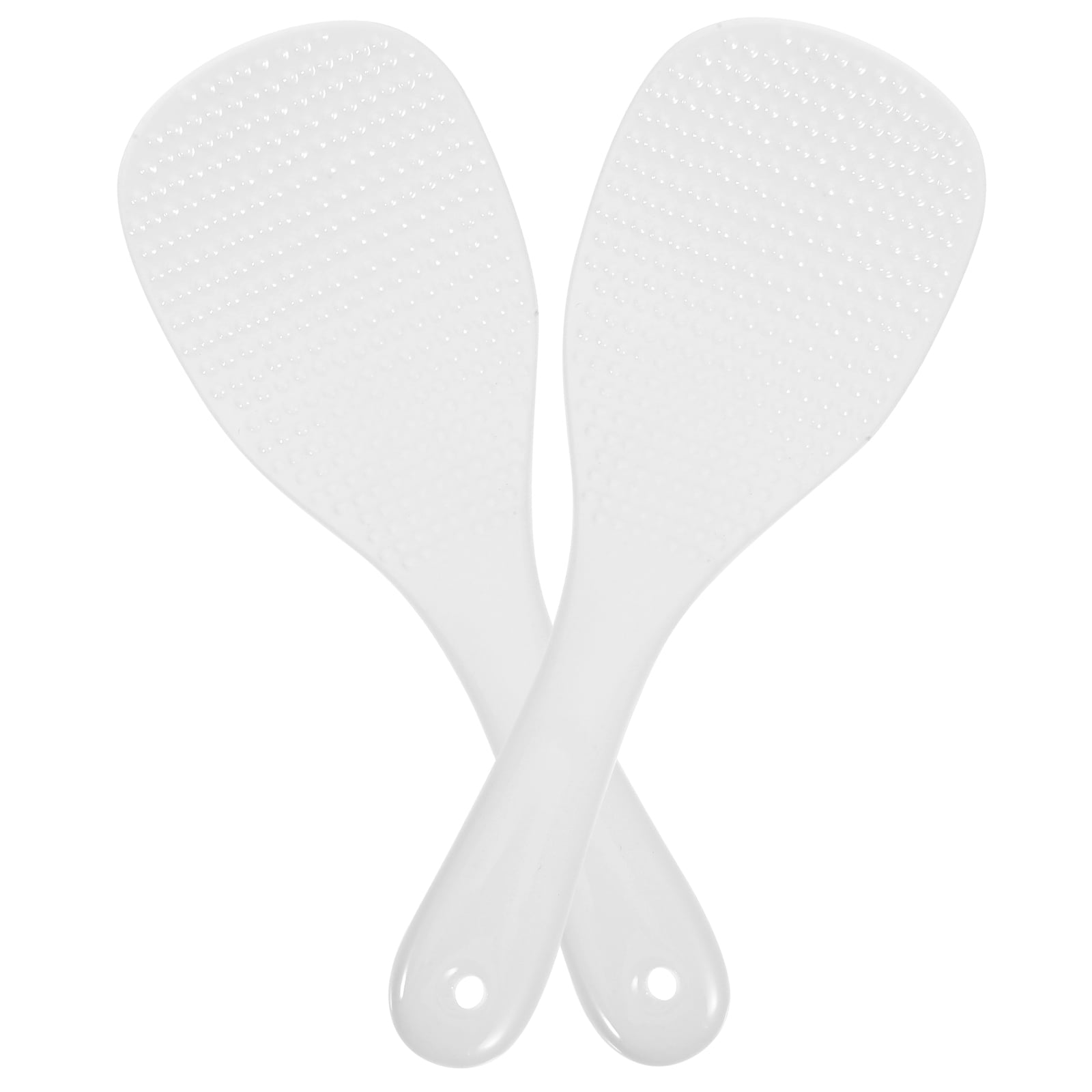 2 Pcs Serving Paddles Rice Paddle Spoon 20.80X7.30X1.50CM White ...
