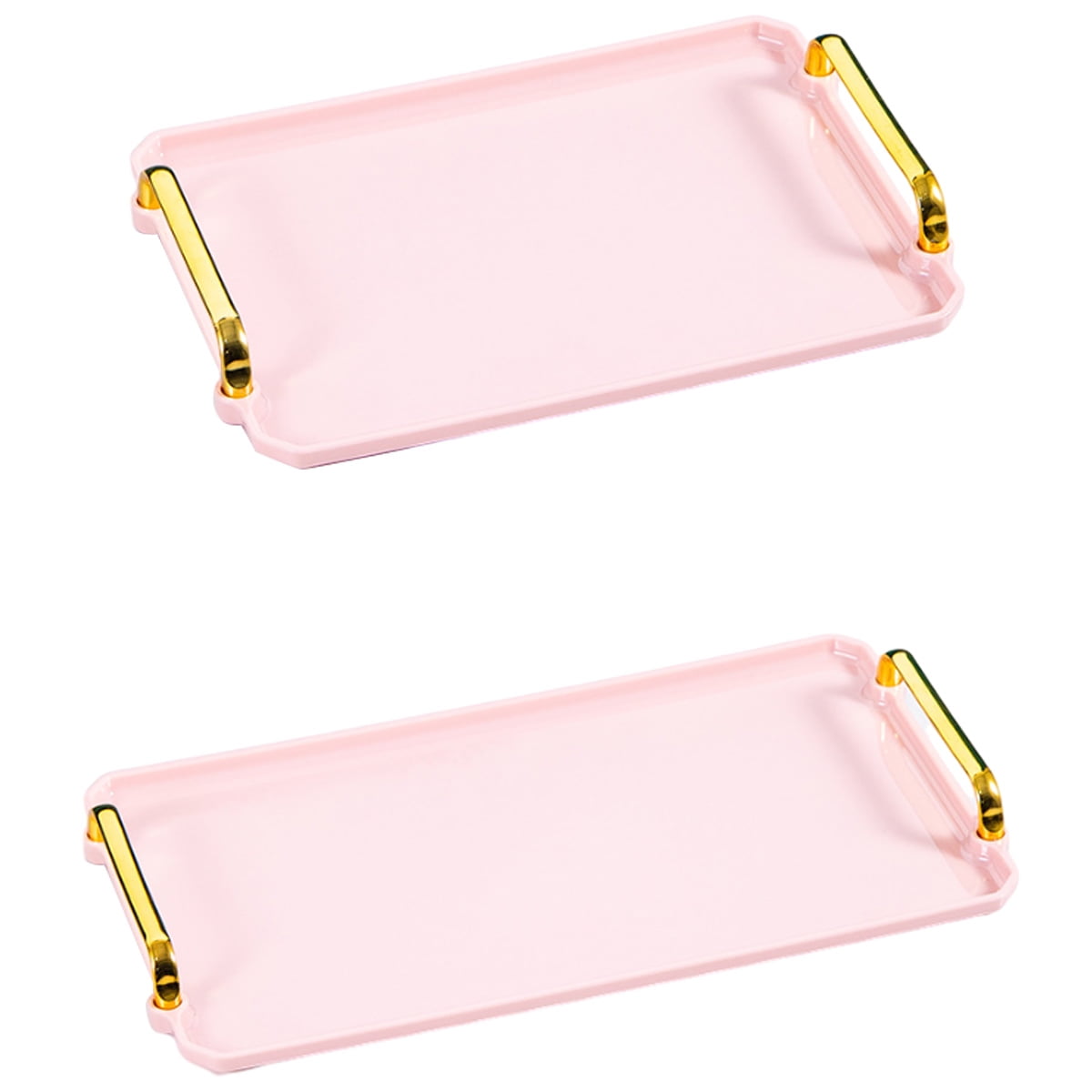 2 Pcs Serving Tray with Handles Ottoman Coffee Table Tray, Decorative ...