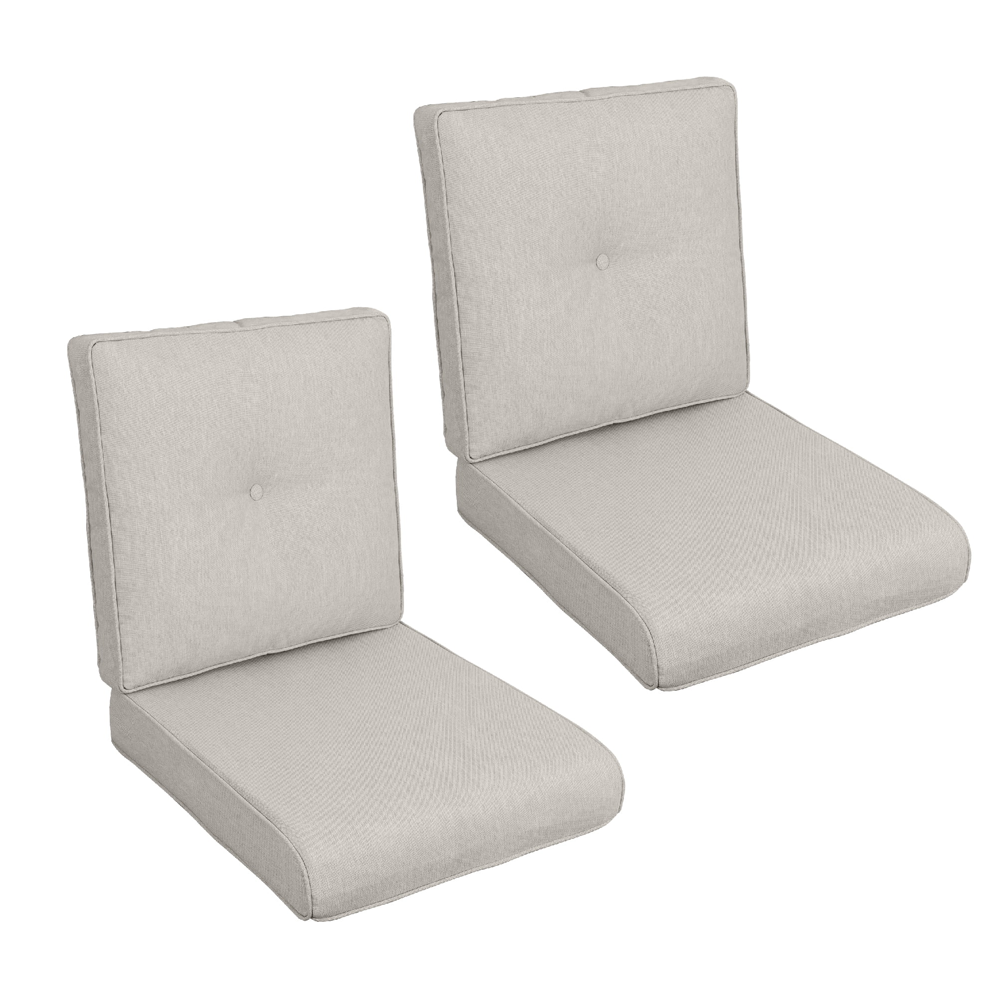 2 Pcs Set High Back Patio Chair Cushions, Tufted Rocking Chair Cushions ...