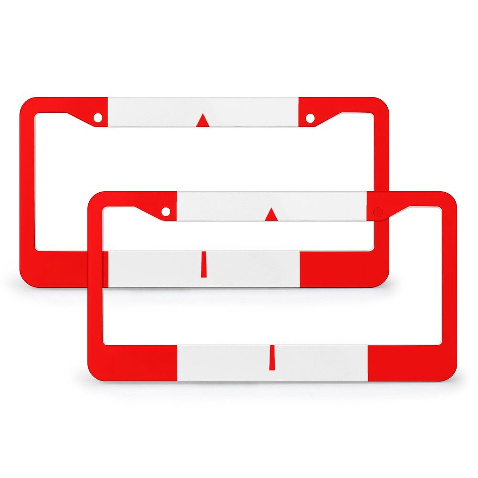 2 Pcs Set National Flag of Canada License Plate Cover National Flag ...