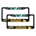 2 Pcs Set Pineapple Plays Well with Others License Plate Frame ...