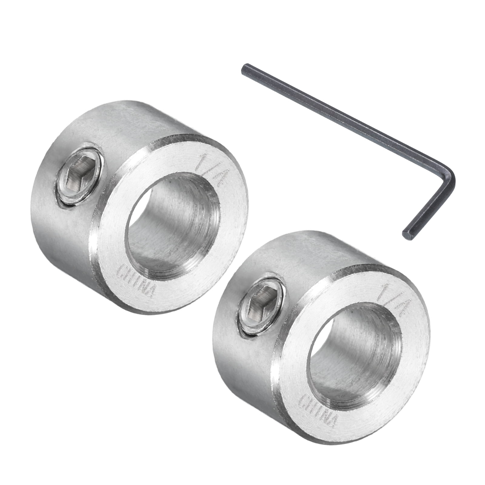 2 Pcs Set Screw Shaft Collar 1/4" Bore, 304 Stainless Steel Shaft ...